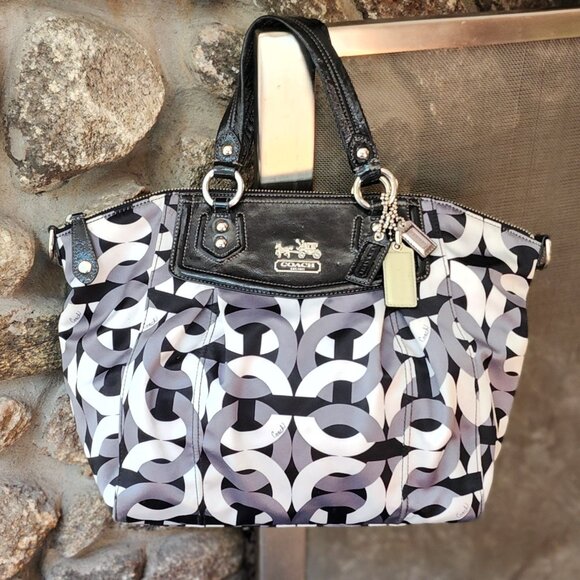 Coach | Bags | Coach H9684321 Madison Claire Opart Sateen Chain Link ...